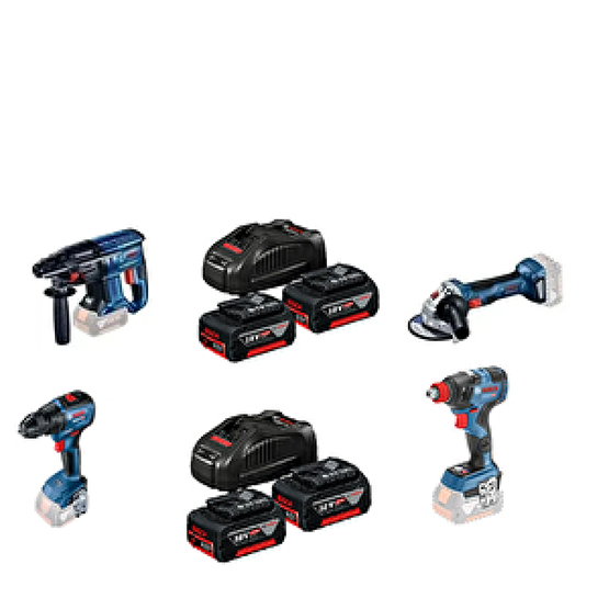 En Ucuz Bosch Gbh 180-li̇ + Gws 180-li̇ + Gdx 200 C + Gsr 18v 50 + 4 Adet 5 Amper A