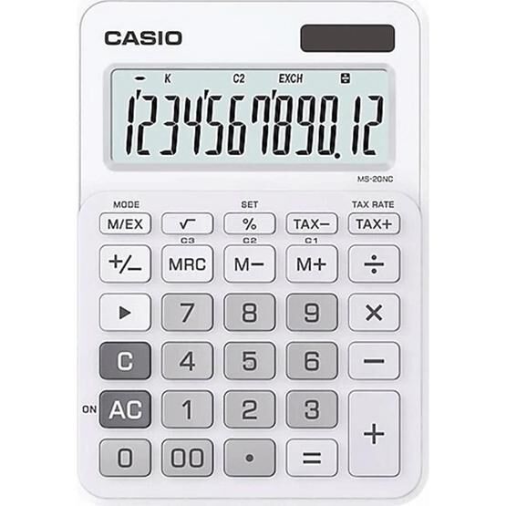 En Ucuz Casio MS-20NC-WE Hesap Makinesi