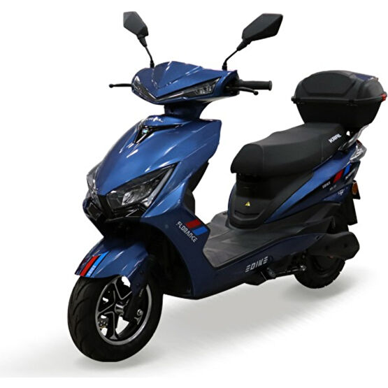 En Ucuz Kral Kr-35 Florance Elektrikli Motosiklet - 6 Akülü - Mavi